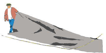 Camping-tips.com - putting up a camping tarp.